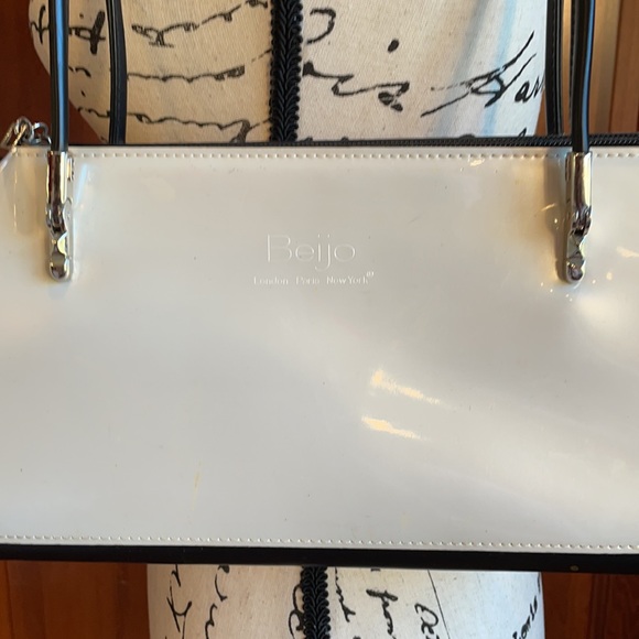 Beijo | Bags | Vintage Beijo Black And White Vinyl Evening Purse | Poshmark